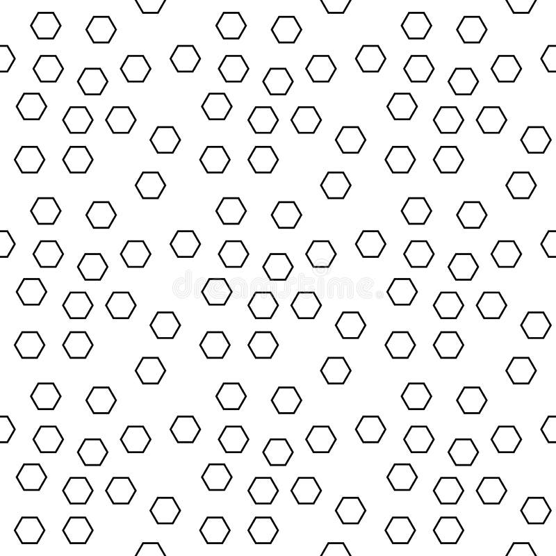 Random Hexagon Tile Background. White Futuristic Wallpaper or ...