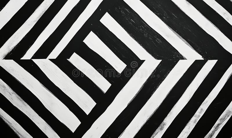 Geometric Black and White Pattern, Diagonal Stripes Creating Optical ...