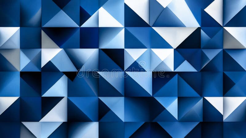Geometric Blue Abstract Background Stock Illustration - Illustration of ...
