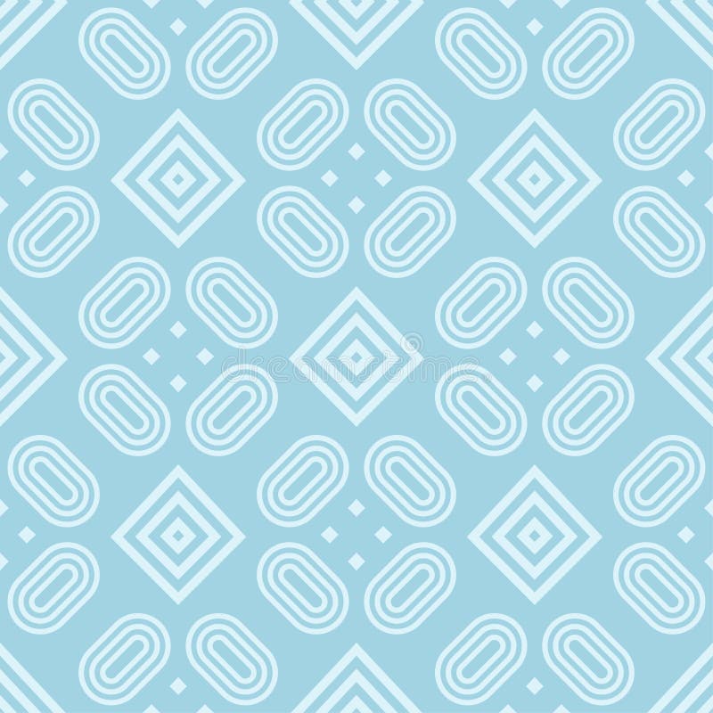 Geometric Blue Abstract Seamless Pattern for Fabrics Stock Vector ...