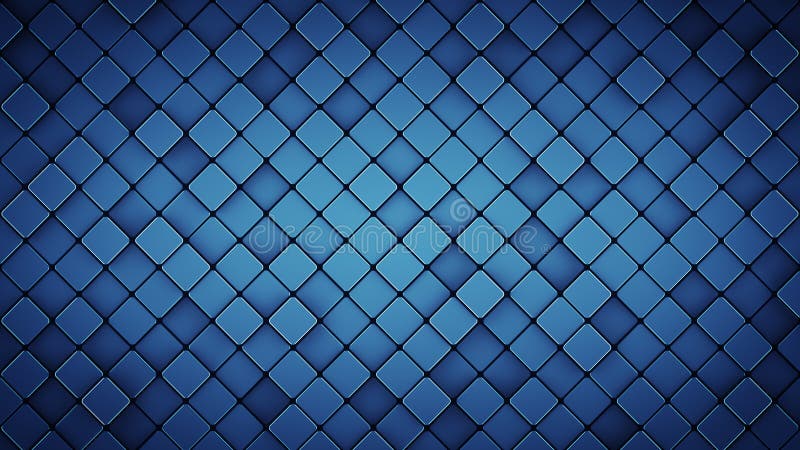 Geometric Blue Background with Rhombus 3D Rendering Stock Illustration ...