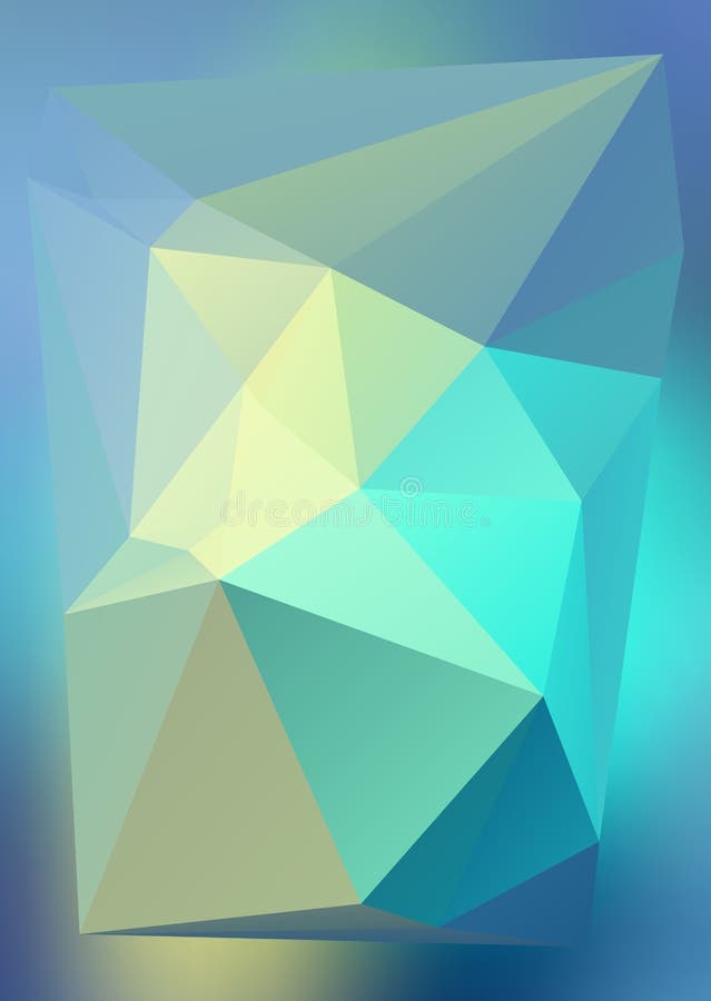Modern Abstract Background Triangles 3d Effect Glowing Light Stock ...