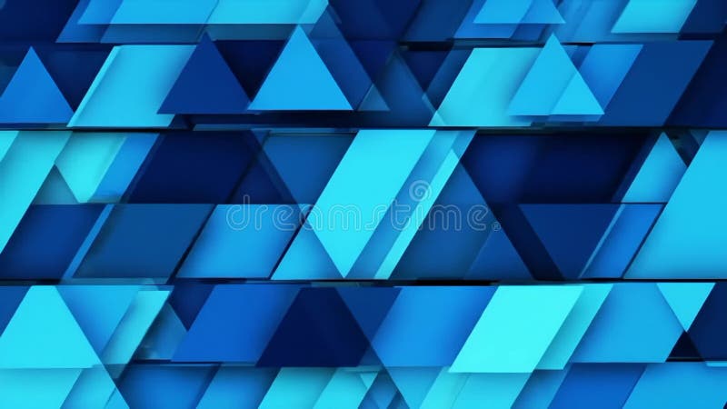 Geometric Blue Polygon Background Tech-Inspired Loop Animation Stock ...