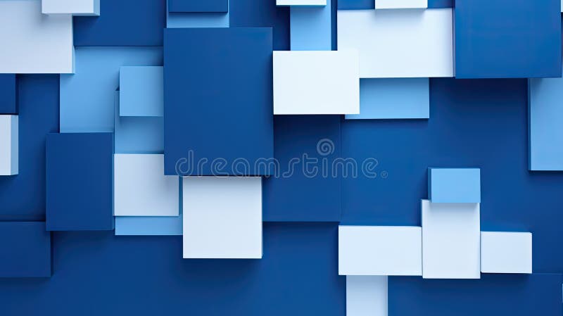 Geometric Blue Solid Background Stock Illustration - Illustration of ...
