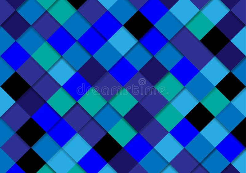 Geometric Blue Square Pattern Color Presentation Background Stock ...