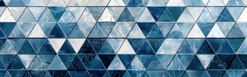 Geometric Blue and White Triangle Mosaic Texture for Walls and Floors ...