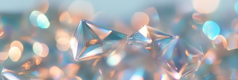Geometric Bokeh Design Featuring Sharp Triangular and Square Shapes ...