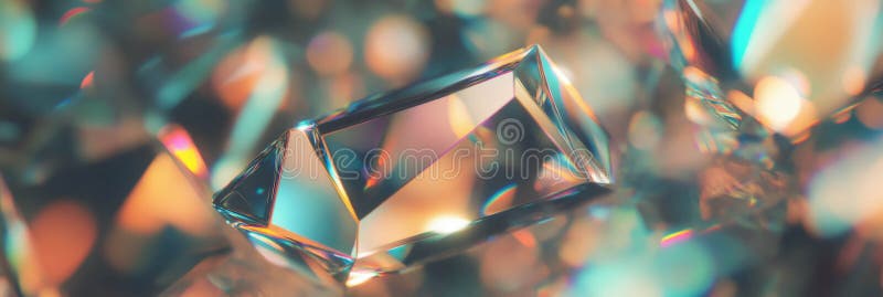 Geometric Bokeh with Sparkling Triangular and Square Shapes in Vivid ...