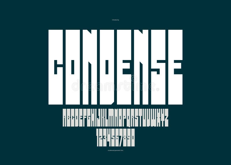 Geometric Bold and Strong Vector Font for Logos and Emblems, Heavy ...