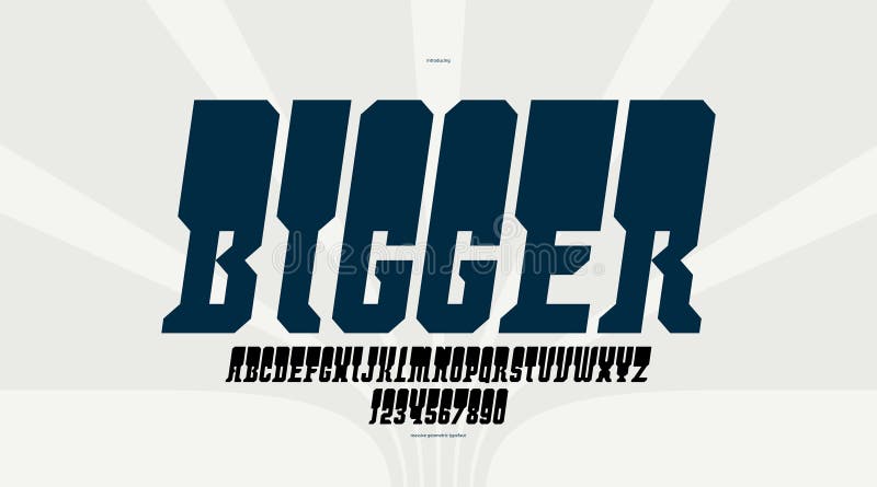 Geometric Bold and Strong Vector Font for Logos and Emblems, Heavy ...