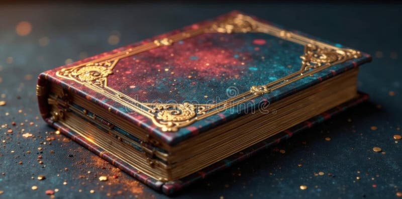 Geometric Book Cover with Luxe Texture and Metallic Reflections ...