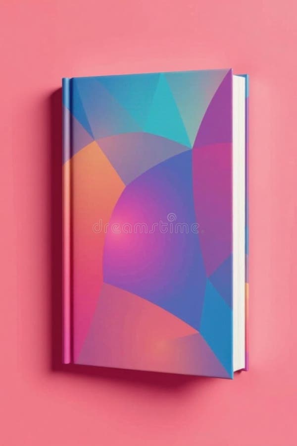Geometric Book Cover Mockup with Realistic Shadows , Layout, Books ...