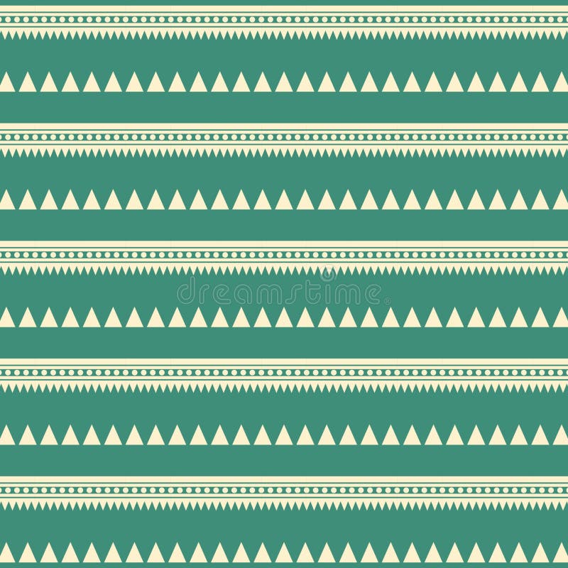 A Geometric Border Pattern with Alternating Green and White Triangles ...