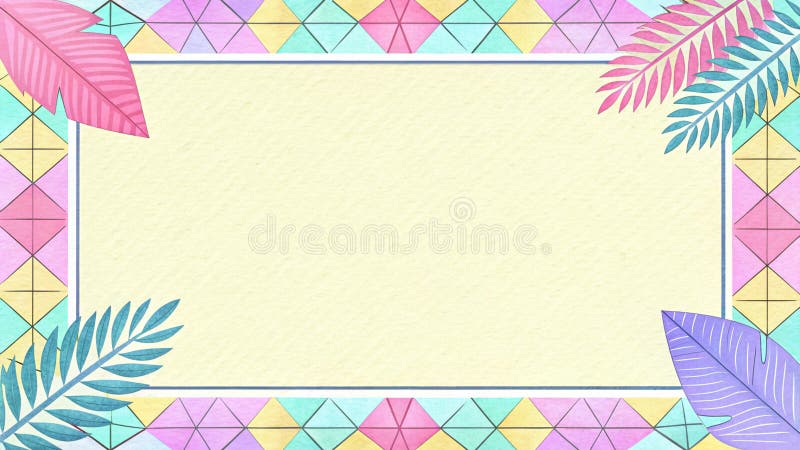 Geometric Border Pattern with Paper Texture and Cotton Candy Dreams ...