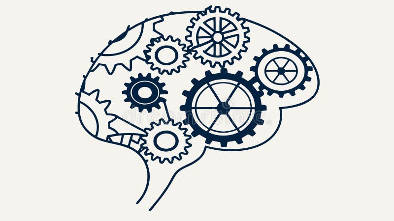 Geometric Brain, Creative Thought Process, Vector Design Generative AI Stock Vector ...