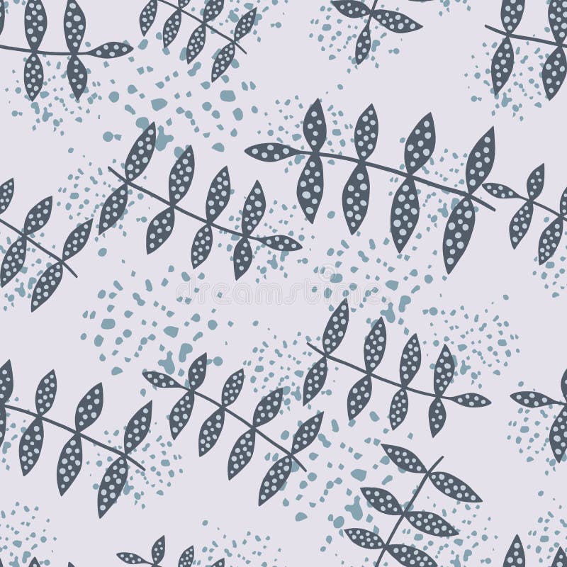 Geometric Branch Seamless Pattern on Splash Background. Abstract Floral ...