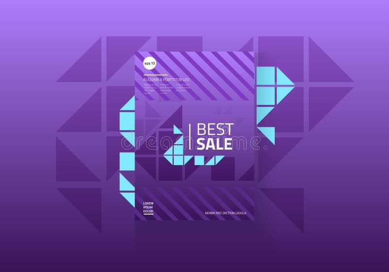 Geometric Brochure Design Template Stock Vector - Illustration of ...