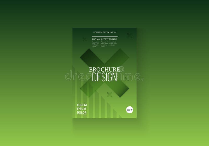 Geometric Brochure Design Template Stock Vector - Illustration of ...