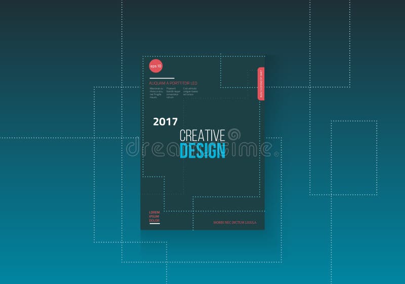 Geometric Brochure Design Template Stock Vector - Illustration of ...