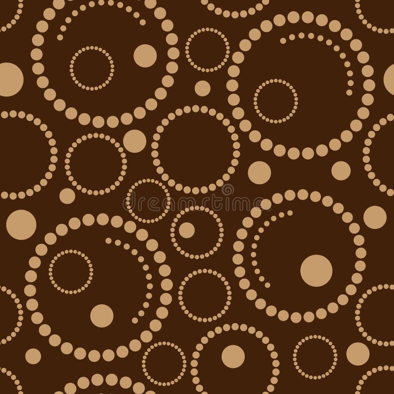 Geometric Brown Background Circles Stock Vector - Illustration of ...
