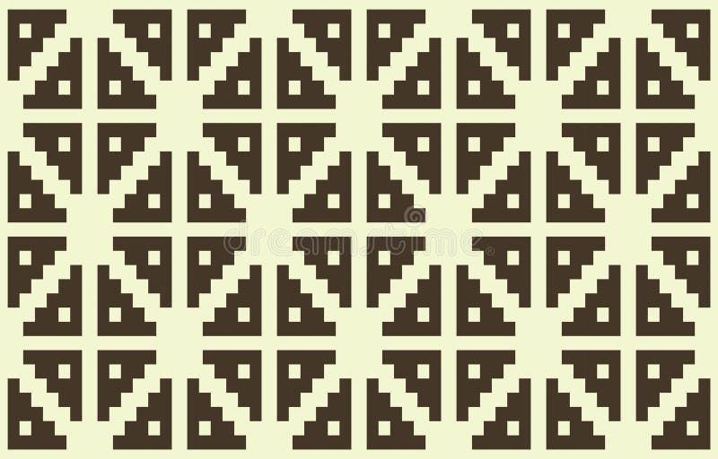 Geometric Brown and Beige Pixelated Pattern Seamless Design for Textile ...
