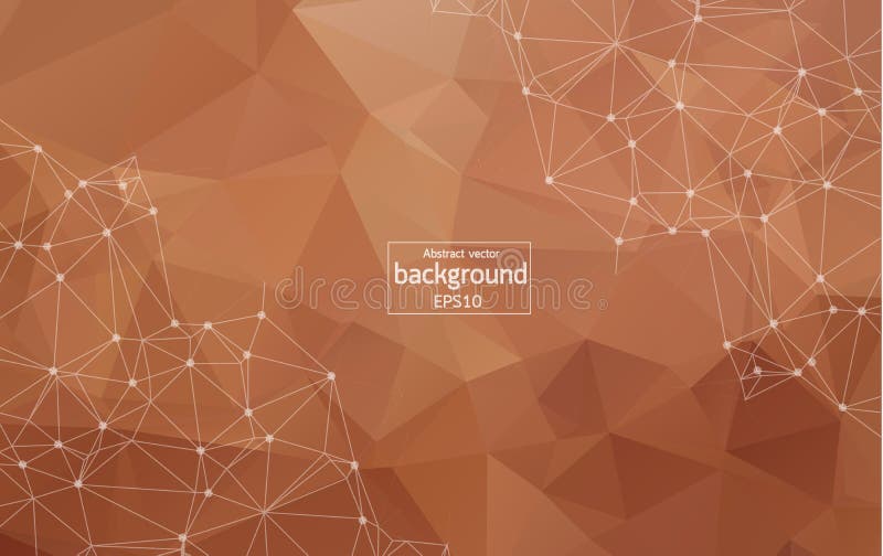 Geometric Brown Polygonal Background Molecule and Communication ...
