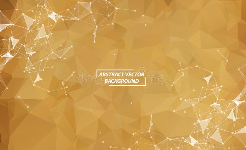 Geometric Brown Polygonal Background Molecule and Communication ...