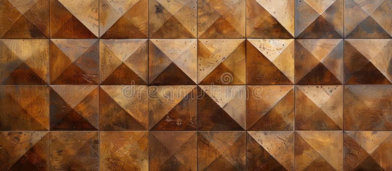 Geometric Brown Wall Pattern Stock Photo - Image of minimalist ...
