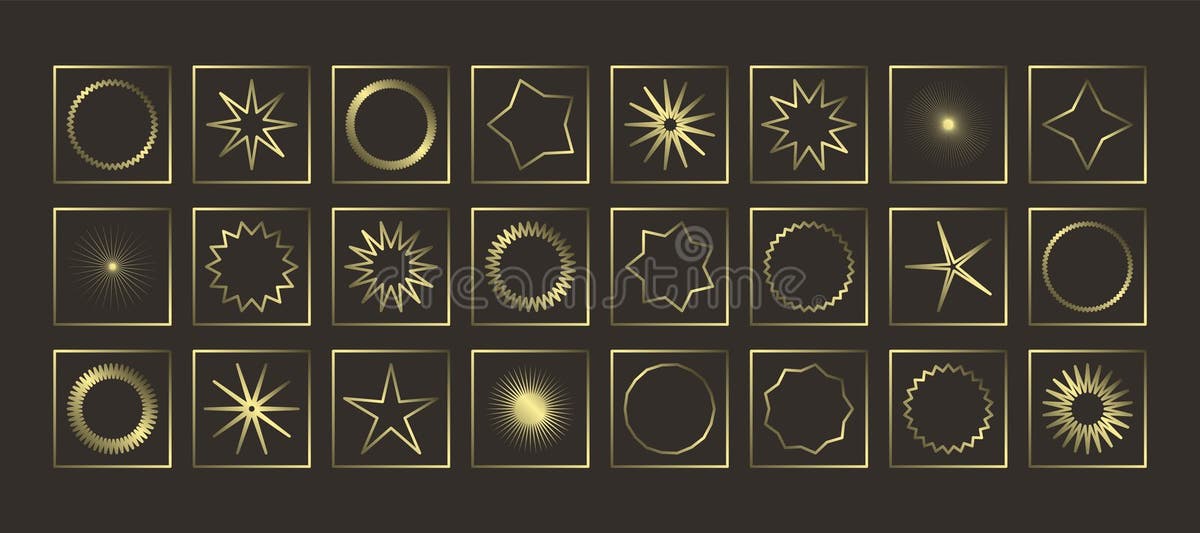 Art Deco Star Gold Stock Illustrations – 1,559 Art Deco Star Gold Stock ...