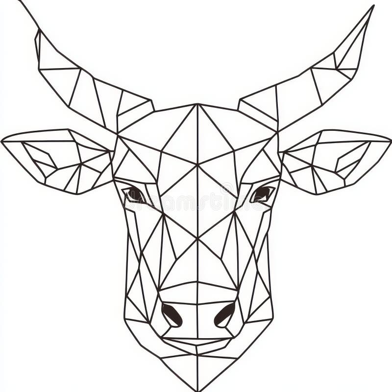 Geometric Bull Trade Simple Logo Design, Trading Logo Concept Stock ...