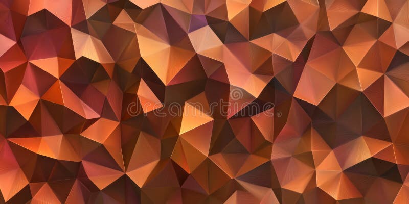 A Geometric Burnt Orange Abstract Background with 3D Hexagonal Tiles ...