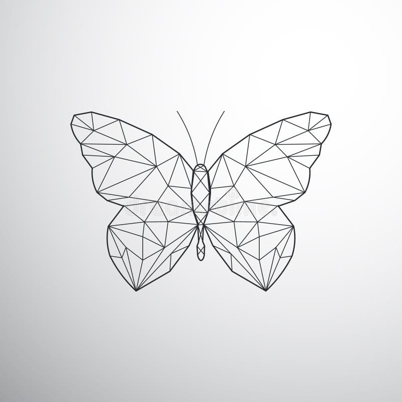 Geometric butterfly stock vector. Illustration of nature - 101999921