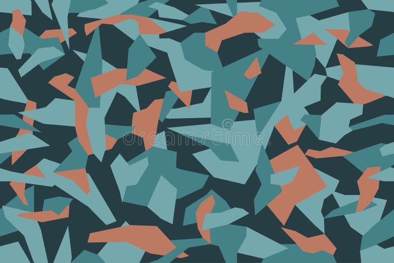 Geometric Camouflage. Modern Urban Camo Print For Fabric. Green Camo ...