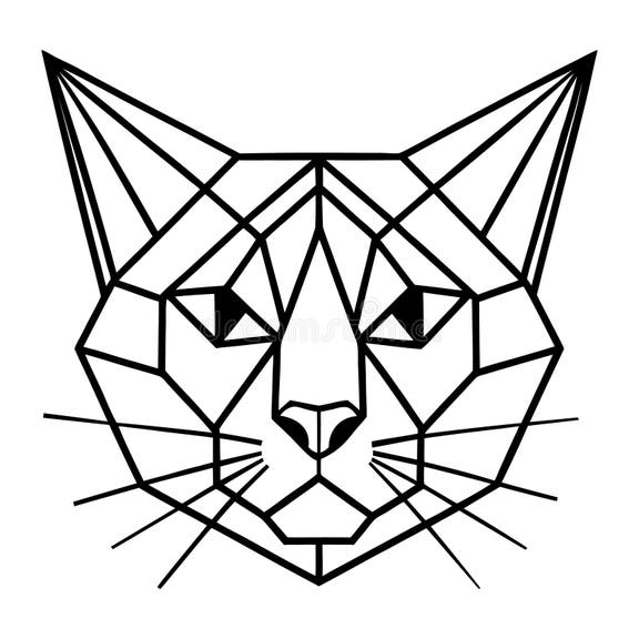 Geometric Cat Stock Illustrations – 23,792 Geometric Cat Stock ...