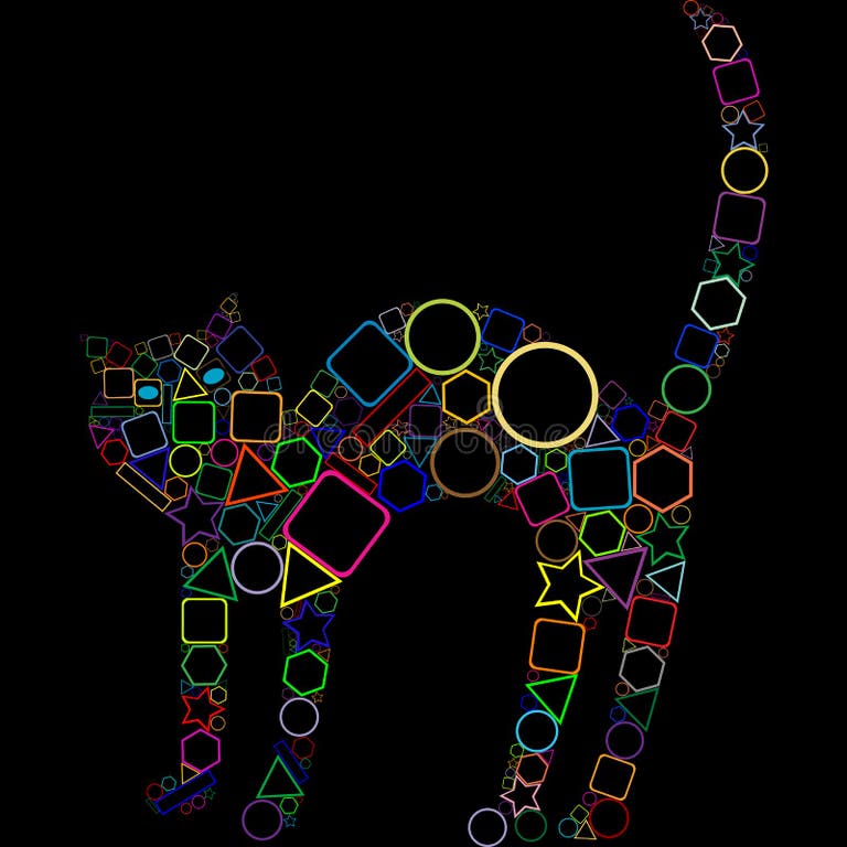 Geometric Cat Stock Illustrations – 28,750 Geometric Cat Stock ...