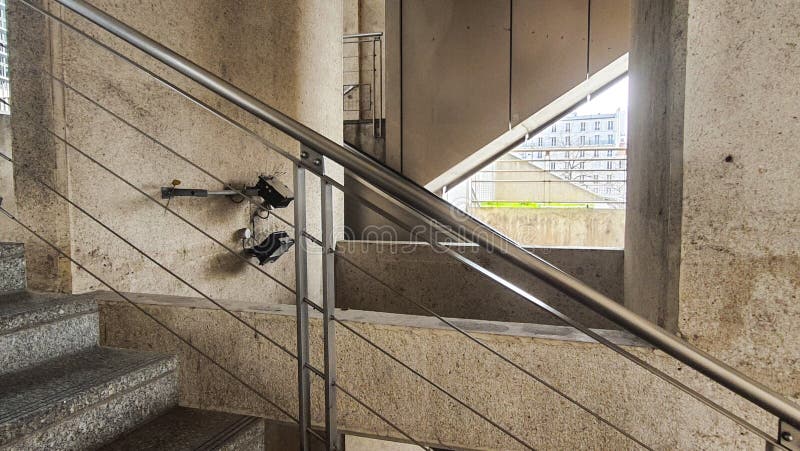 Cement Stair Step from Above Top View Stock Photo - Image of abstract ...