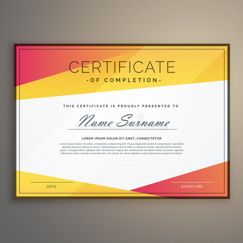 Certificate Design Stock Illustrations – 320,643 Certificate Design ...