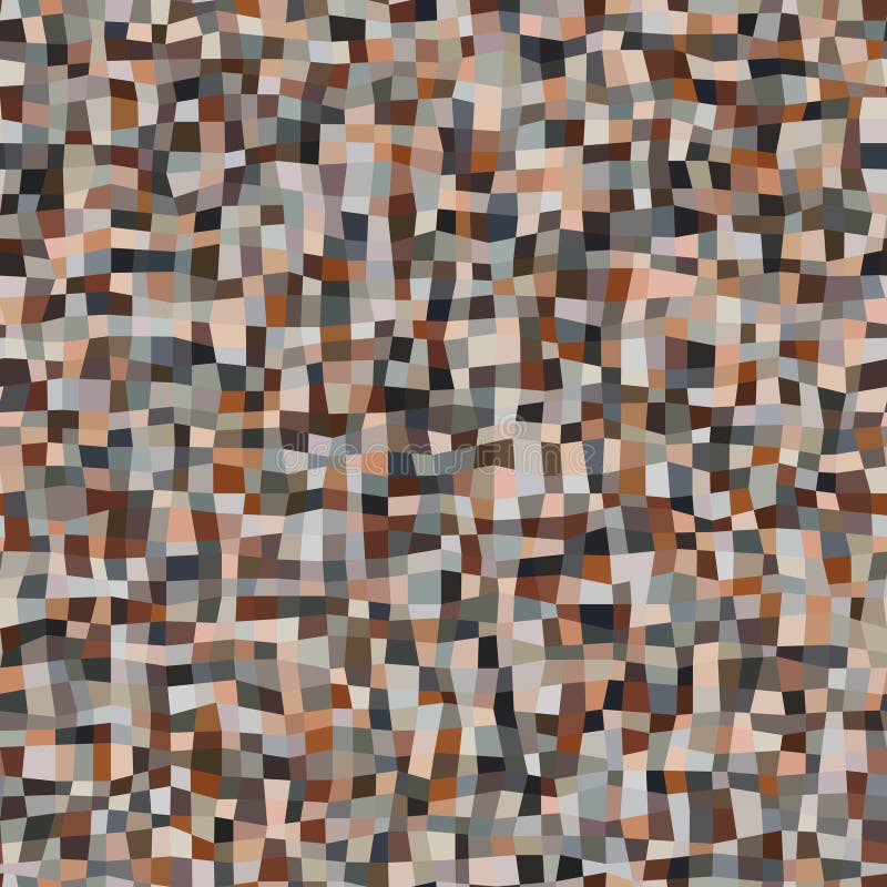 Geometric Checkered Pattern with Irregular Brown and Grey Squares ...