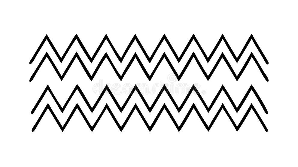 Geometric Chevron Pattern Icon, Repeating Zigzag Lines, Vector Design ...