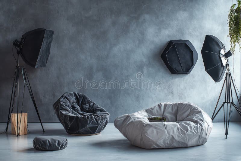 Geometric Chic Studio Setup Stock Illustration - Illustration of ...