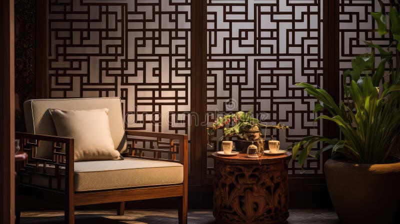 Geometric chinese texture stock illustration. Illustration of design ...