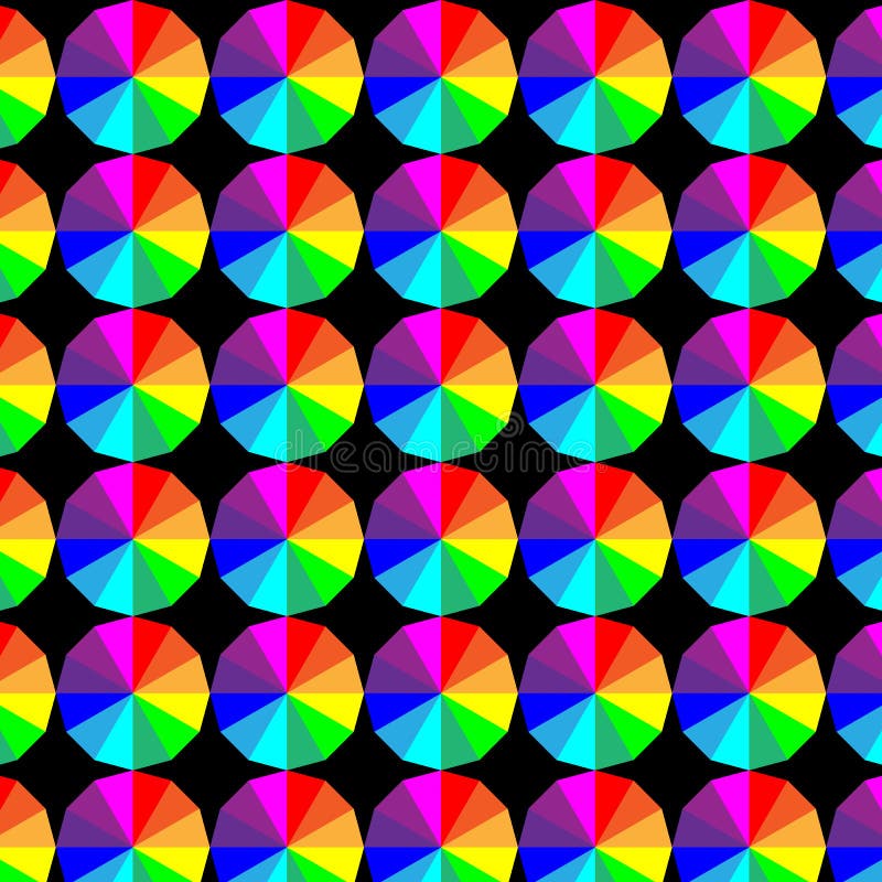 Geometric Circle Color Patterns Texture Design Background. Illustration ...