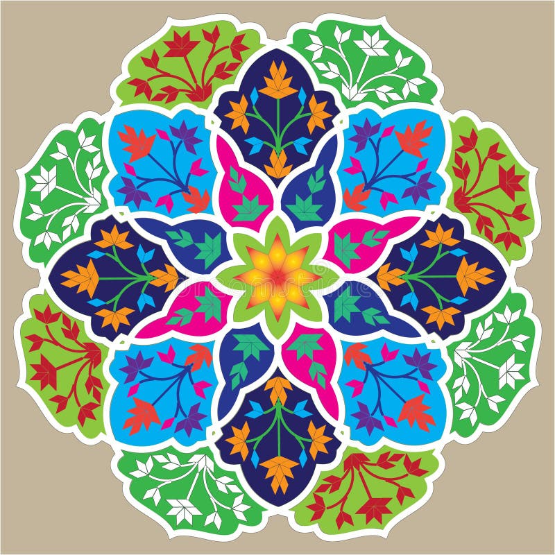 Geometric Circle Design, Rounded Geometric Art, Circle Design, Ornament ...