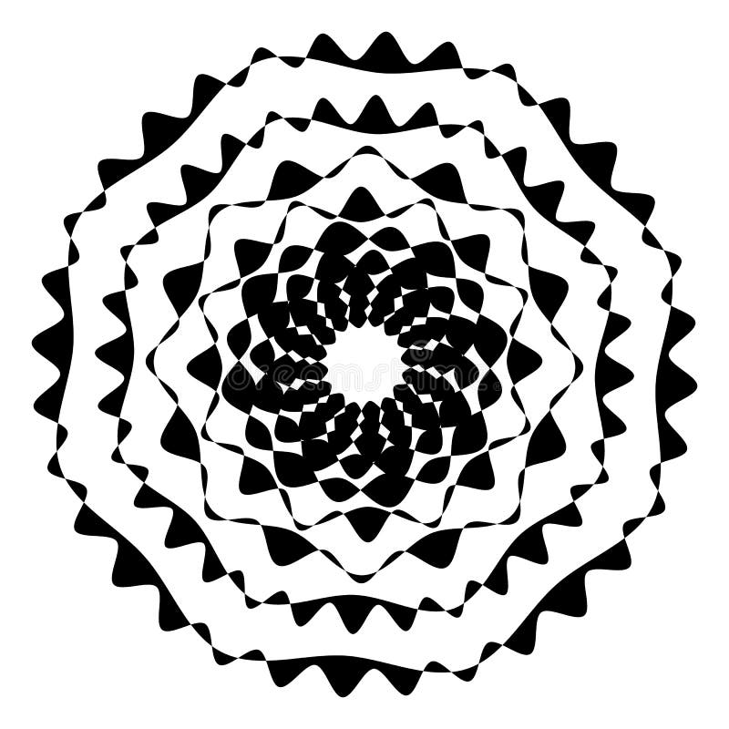 Circle in Distorted Glitch Style with Copyspace Stock Vector ...