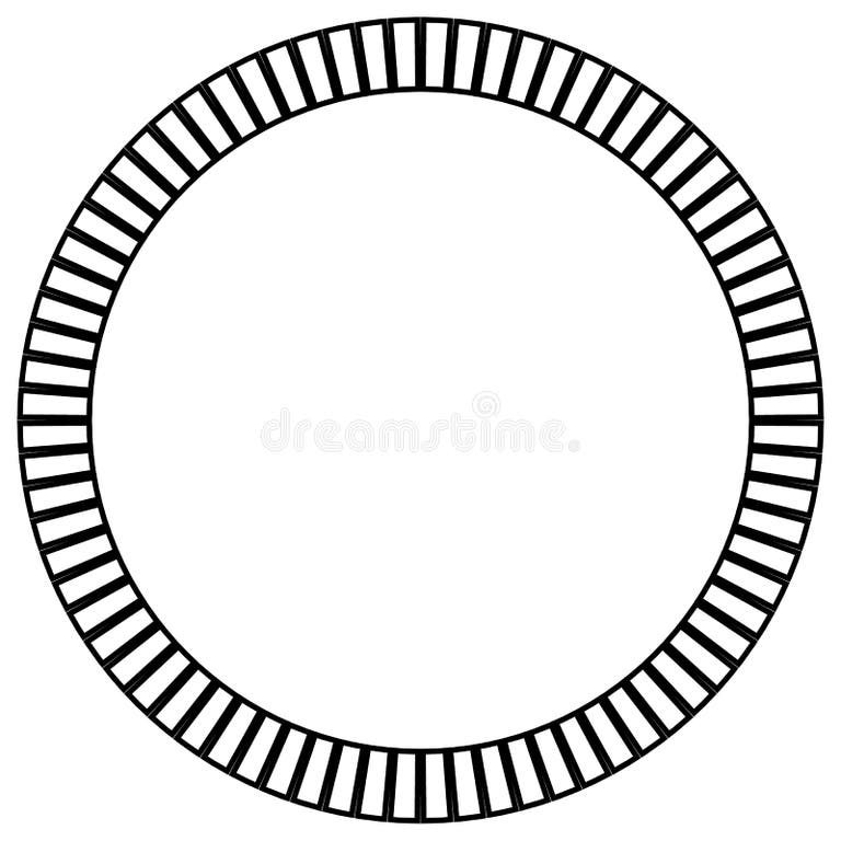 Geometric Circle Element Made of Radiating Rectangles. Abstract Stock ...