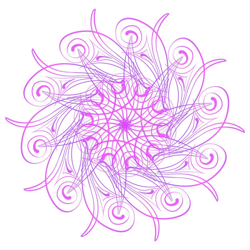 Geometric Circle Element, Vector. Spirograph, Pattern Stock Vector ...