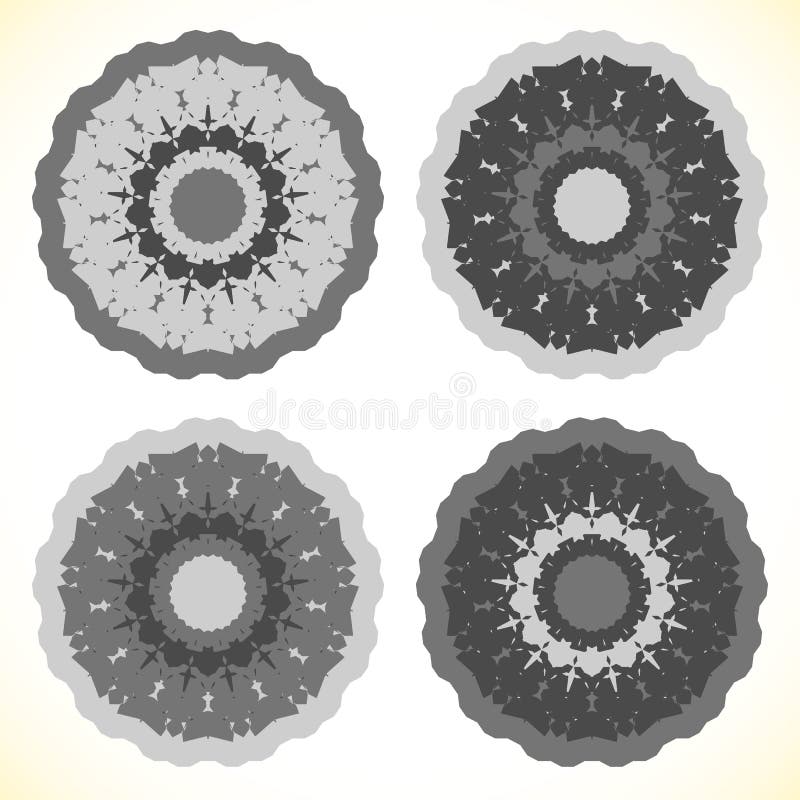 Geometric Circle Elements, Abstract Random Circle Shapes Stock Vector ...