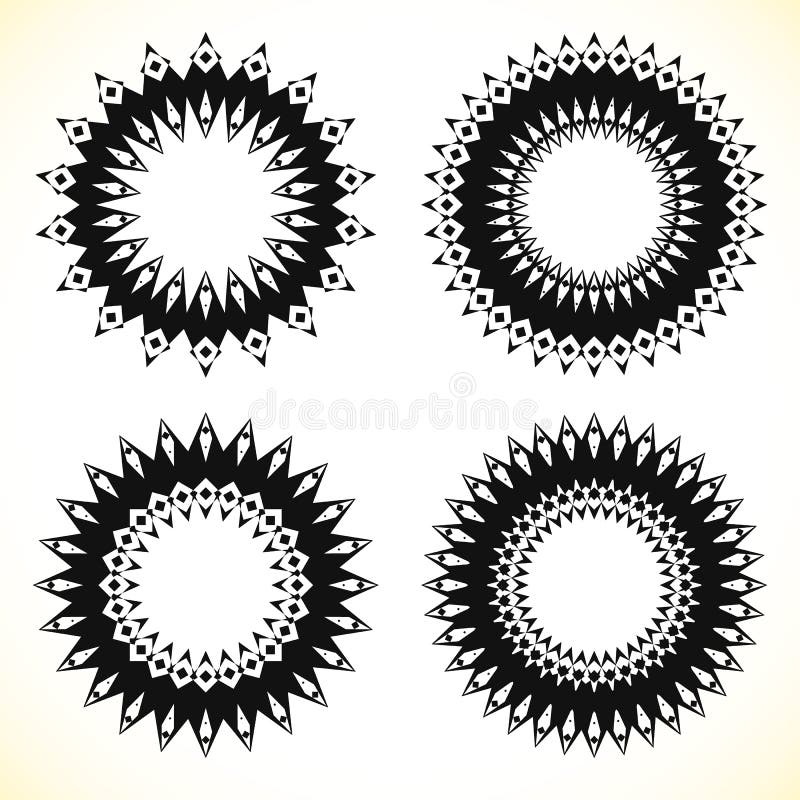 Geometric Circle Elements, Abstract Random Circle Shapes Stock Vector ...