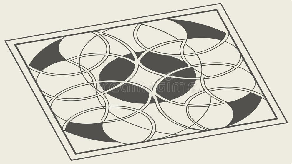 Geometric Circle Pattern, Decorative Design Vector Design. Vector ...