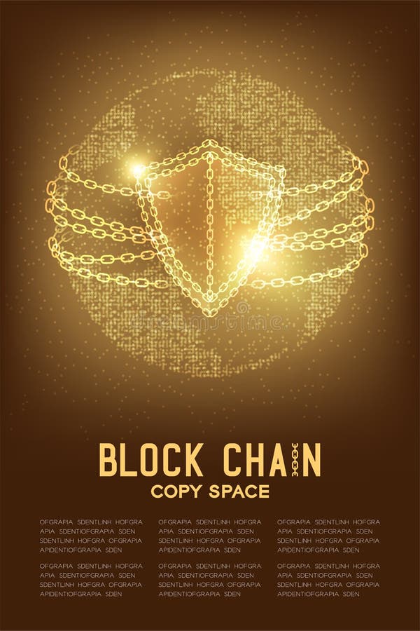 Geometric Circle Pattern Globe with Chain Shield Protection, Security ...